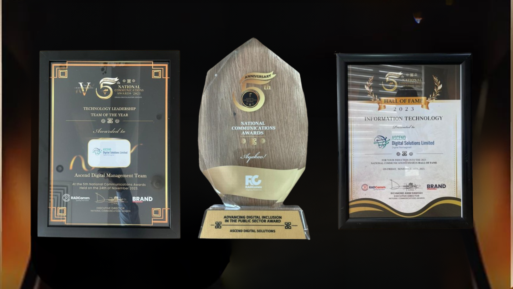 Ascend Receives Awards at the 5th National Communications Awards - Ascend Digital Solutions Limited